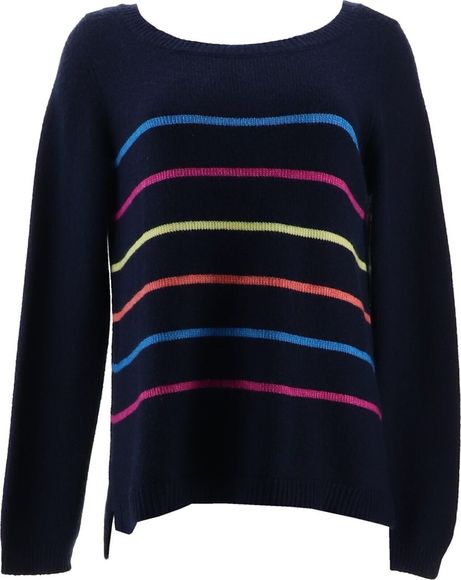 Cameron Candace Bure | Sweaters | Candace Cameron Bure Boatneck Striped ...